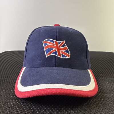 Vintage British Flag Hat International Insignia Cap Adjustable Union ...