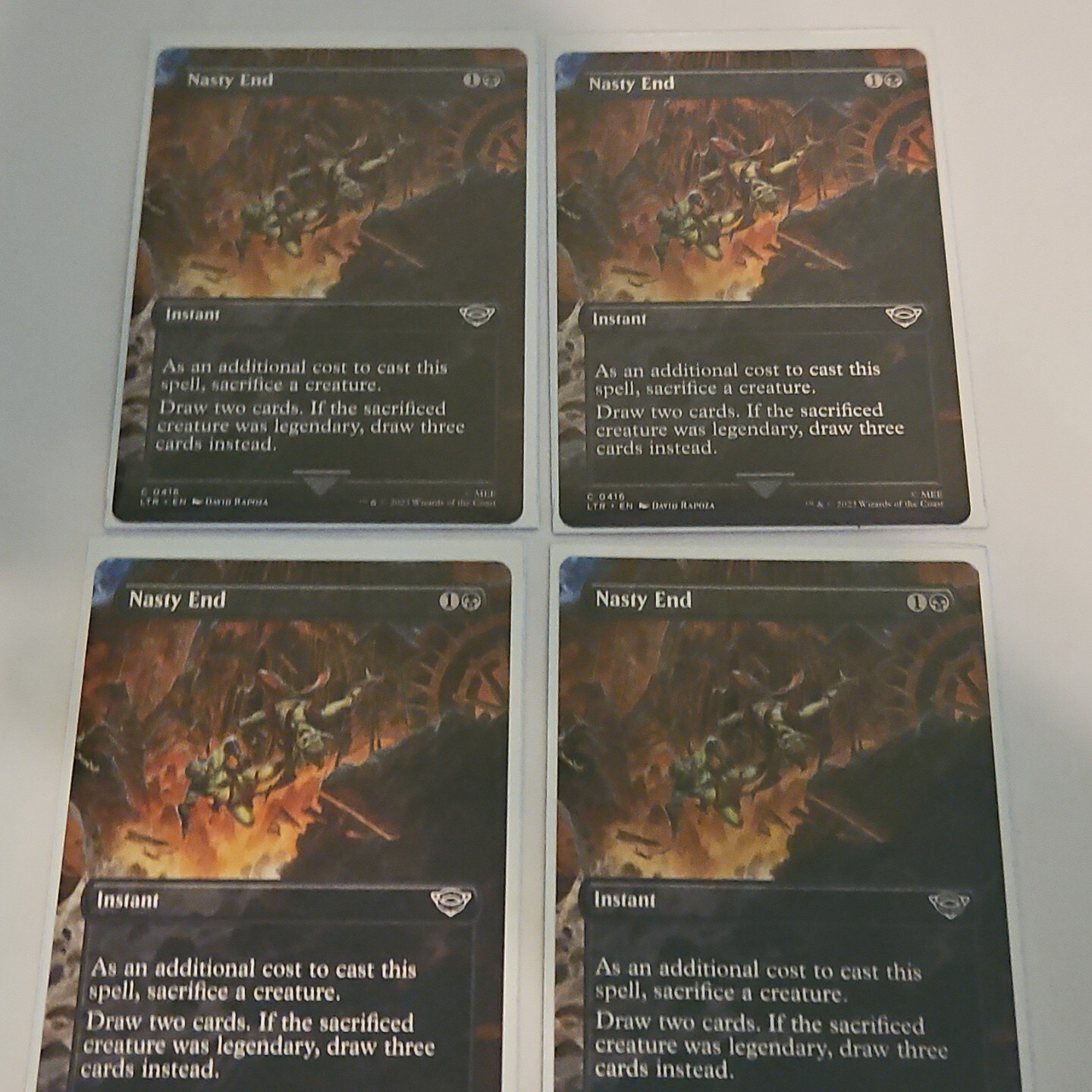 MTG Nasty End The Lord of the Rings: Tales of Middle-earth 0416 Regular ...