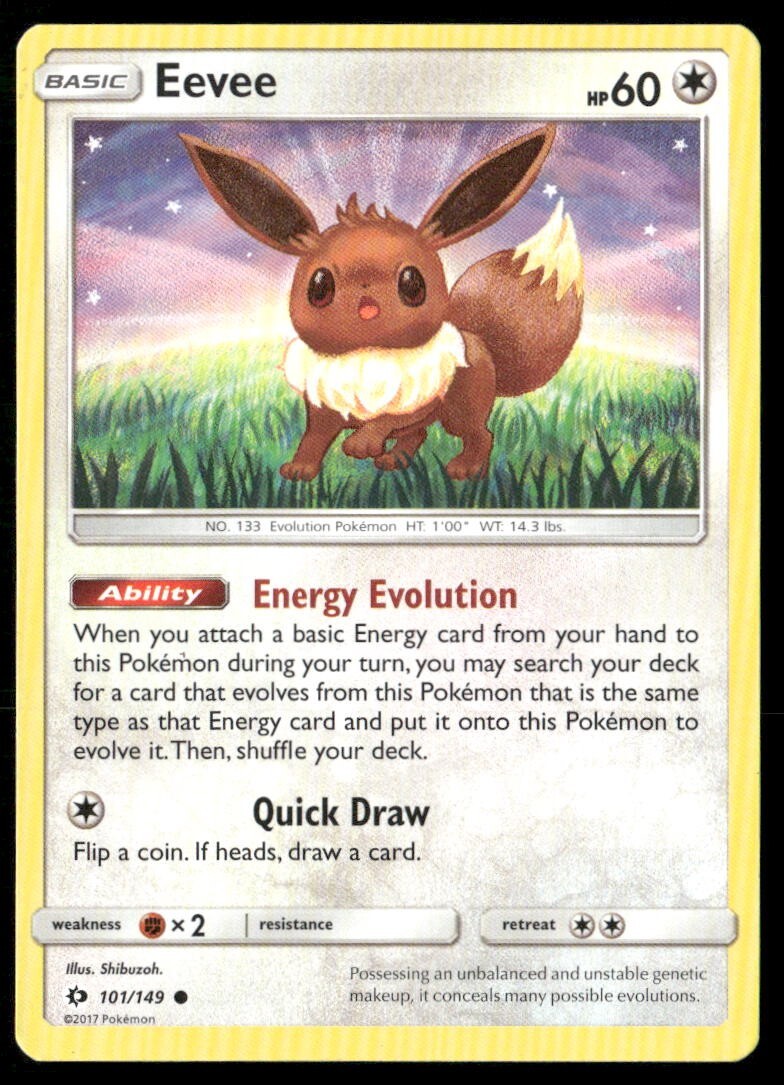 Eevee 101 Current Market Value | Sun & Moon