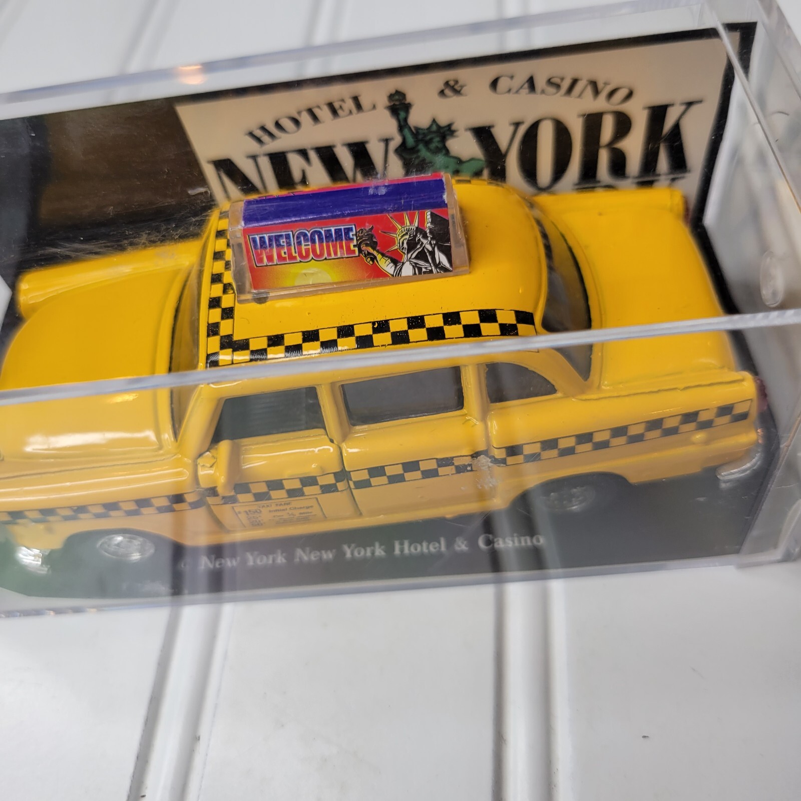Die Cast Classic New York City Old Fashion Yellow Taxi Cab toy model 5 ...
