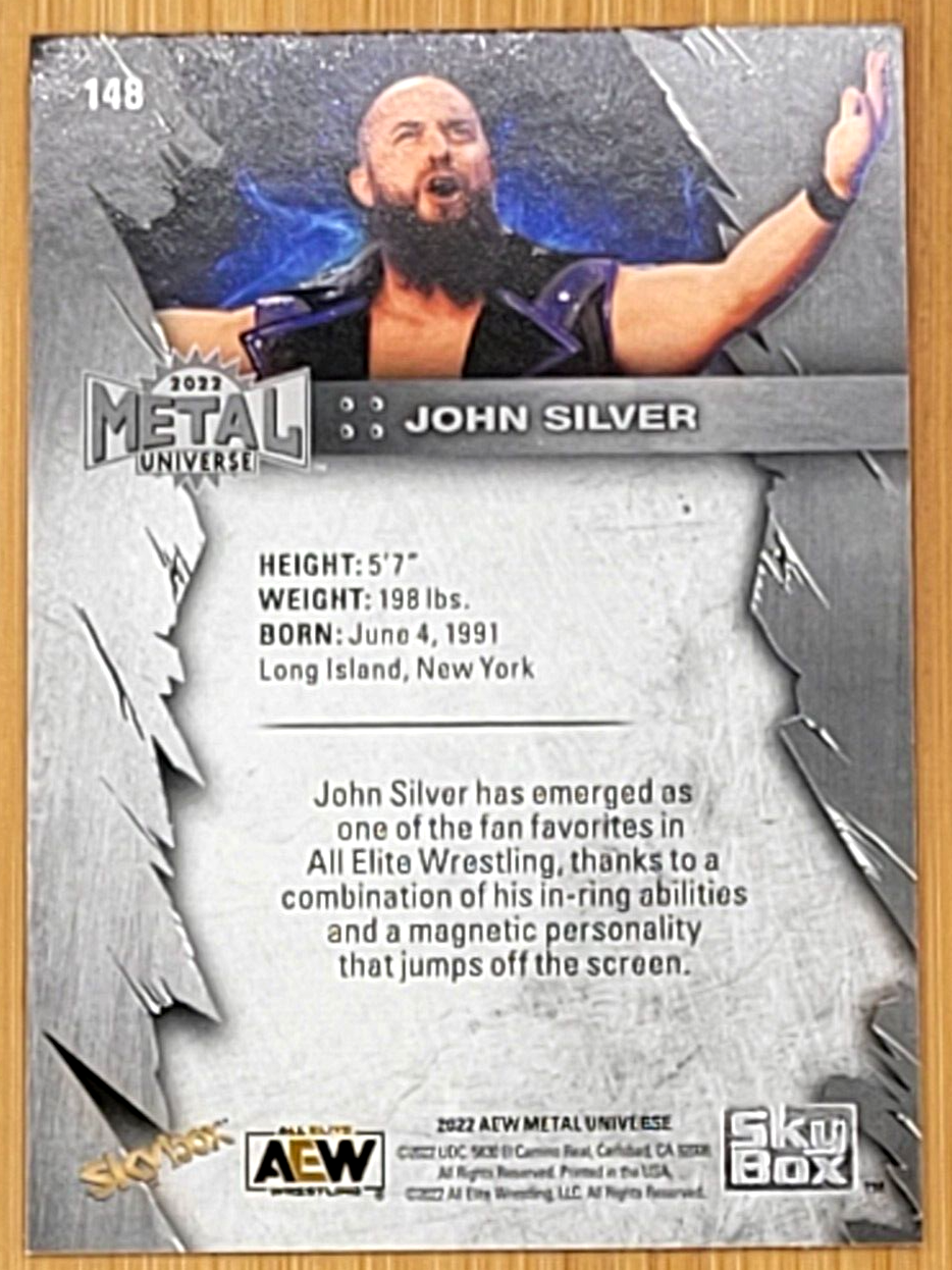 2022 UPPER DECK AEW METAL UNIVERSE JOHN SILVER BLUE PARALLEL SP HIGH ...