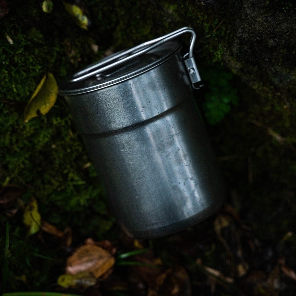 Portable Cookware 304 Stainless Pot 304 Stainless Steel Food-safe Easy ...