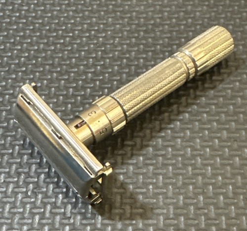 Vintage Gillette Fat Boy Adjustable Double Edge DE Safety Razor - E4 ...