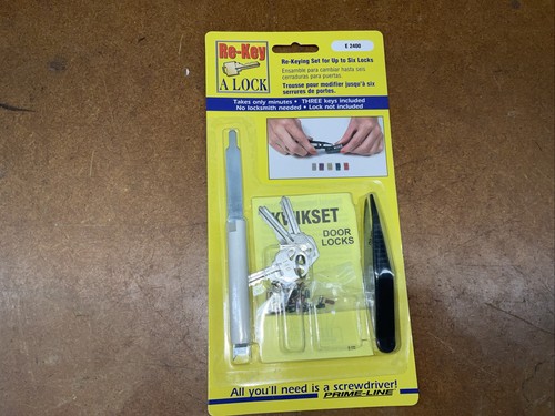 Prime-Line E 2400 Re-Key A Lock Kit Kwikset 5-Pin Tumbler Sets w/Pre ...