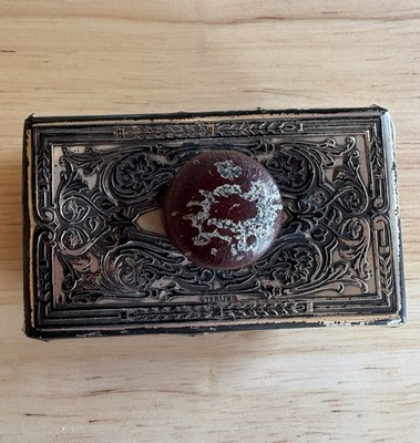 Antique Victorian Desk Top Palm Sized Sterling Silver Ink Blotter ...