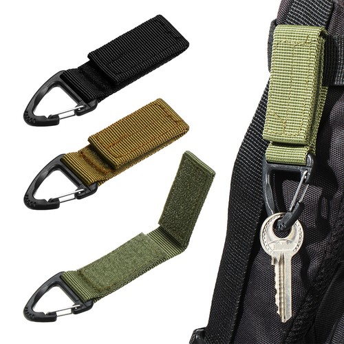 Tactical Hanging Buckle Molle Nylon Webbing Carabiner Belt Triangle ...
