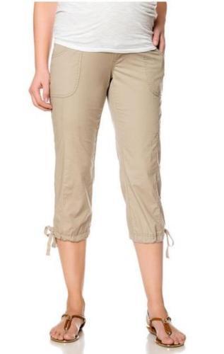 NWT Oh Baby by Motherhood Maternity capris, tan, Sizes S, M, L | eBay