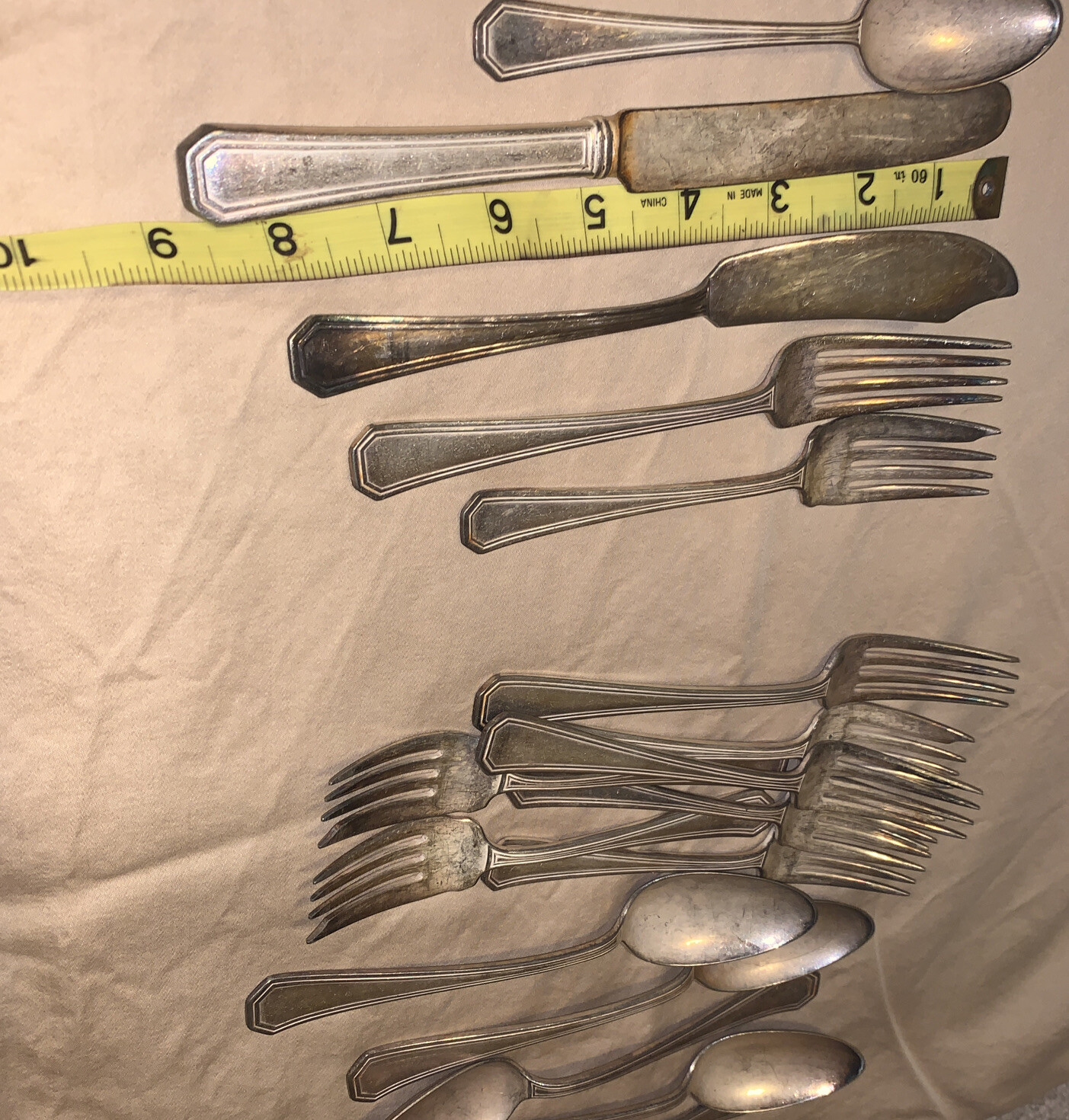 Silverware Set 1835 R Wallace Small 4.25 Nickel Silver 30 Pieces Pre ...