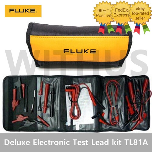 FLUKE TL81A Deluxe Electronic Test Lead Set Basic Cable Cord Wire Kit ...
