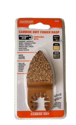 BRAND NEW WARRIOR Carbide Grit Finger Rasp for Oscillating Multi-Tools ...