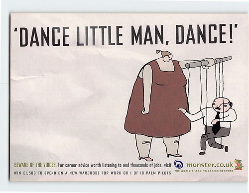 Postcard Dance Little Man Dance! monster.co.uk | eBay