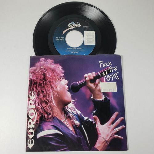 Europe "Rock The Night" 45 Vg+ Tested Picture Sleeve 1986 | eBay