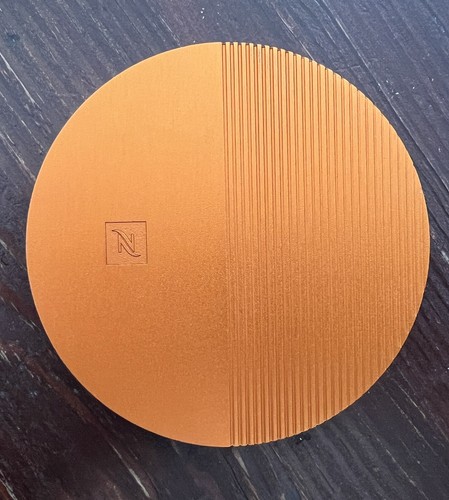 2 Nespresso Barista Limited Edition Aluminum Coasters Mandarin Orange ...