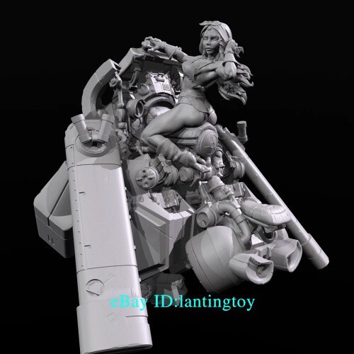 Mecha Girl 1/24 Scale Resin Model Kits Figure Unpainted Unassembled ...