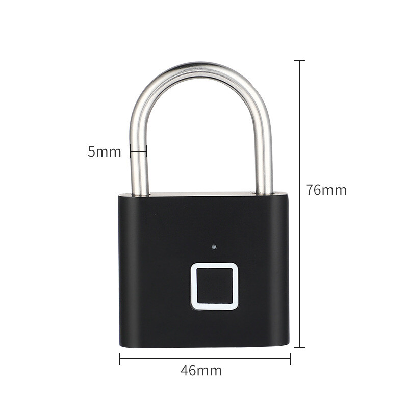 Huellas dactilares Candado Smart Fingerprint Padlock Keyless Door Lock ...
