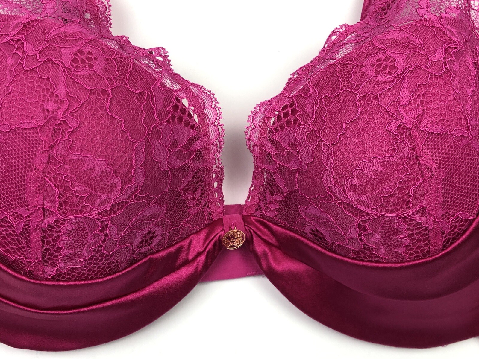 M&S Rosie for Autograph Plunge Bra Silk & Lace 32C 34D 36B 36E 40D PINK ...