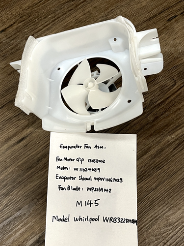 Evaporator Fan Motor ASM W11024089 for Whirlpool Refrigerator ...