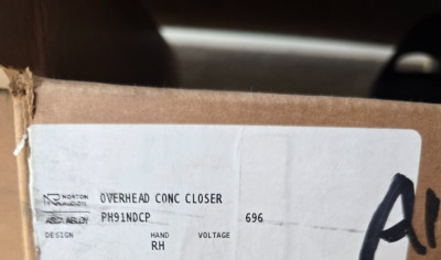 RIXSON PH 91 N DCP 696 RH OVERHEAD COMPLETE DOOR CLOSER SATIN BRASS ...