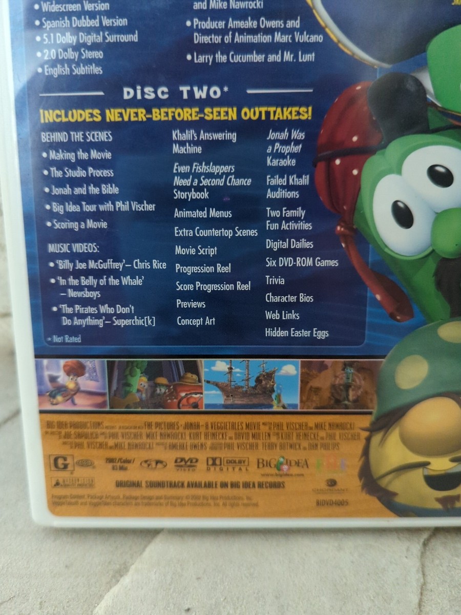 Menu Do Dvd Do Filme Jonah A Veggietales Jonah: A VeggieTales Movie