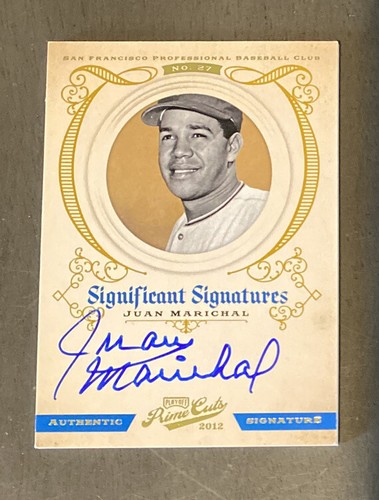 2012 Panini Prime Cuts Juan Marichal Significant Signatures Auto #'ed ...