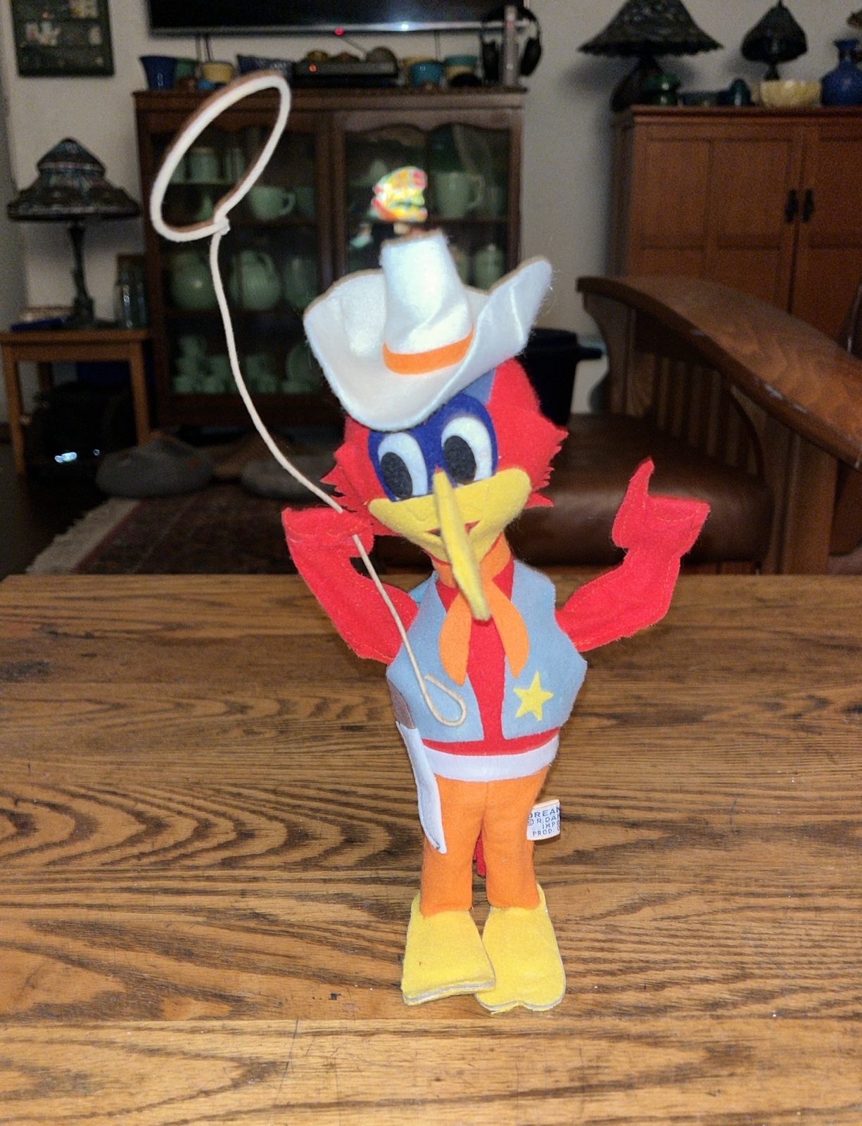 VTG. DAKIN DREAM PETS PECOS PARROT PLUSH TOY PET COWBOY 1950S 1960S ...
