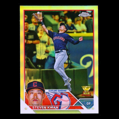 Steven Kwan 2023 Topps Chrome Refractor All-Star Rookie Guardians | eBay
