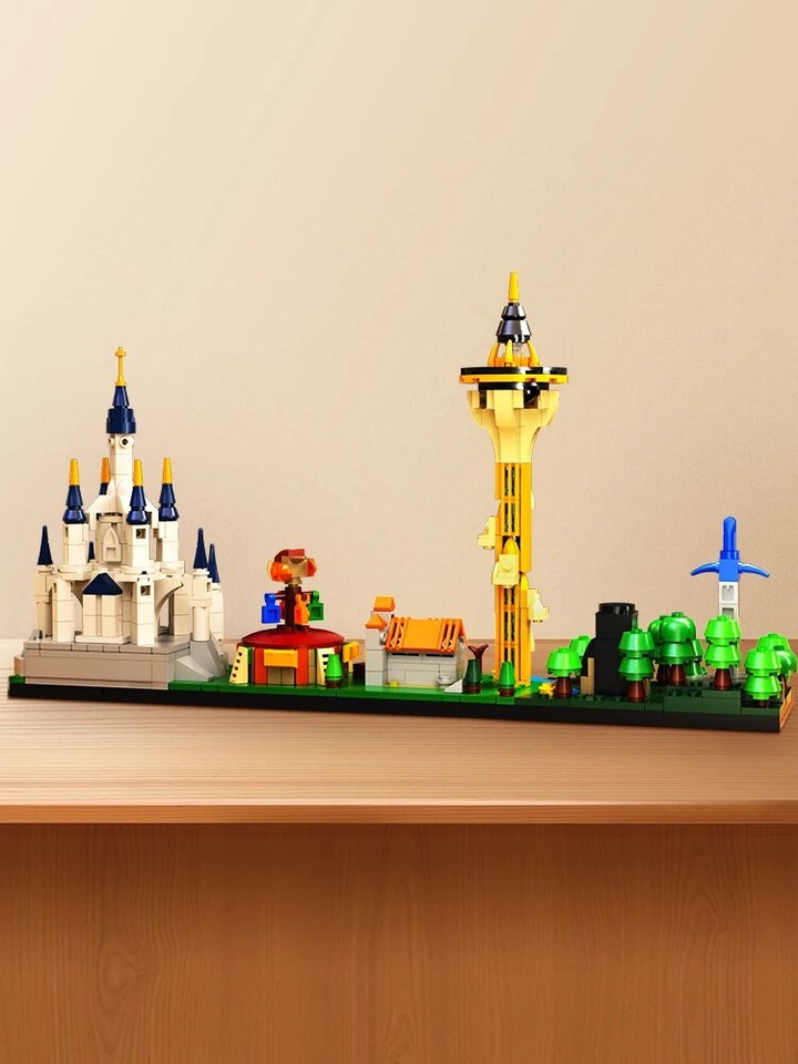 MOC The Legend of Zelda Skyline Building Blocks Game Scene Castle Model ...