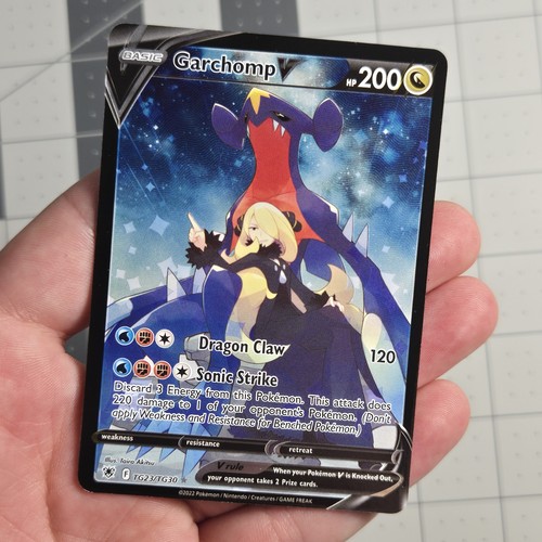 Garchomp V Misaligned Back Error Astral Radiance TG23/TG30 Pokemon Card ...