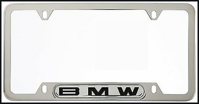 Genuine BMW License Plate Frame Stainless Steel 82-12-0-010-395 | eBay