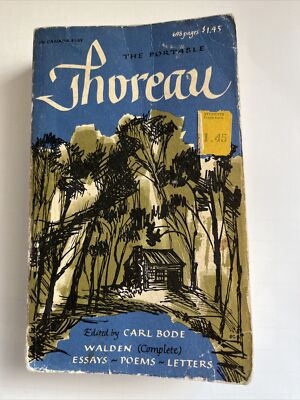 Thoreau - The Viking Portable Library ~ Carl Bode - Paperback Book ...