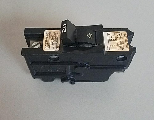 FEDERAL PACIFIC NB120 20AMP SINGLE POLE BOLT IN BREAKER 1 YEAR WARRANTY ...