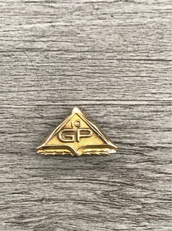 10K Yellow Gold NSF GP 10 Year Employee Triangle Pin 0.5" 2.10g | eBay