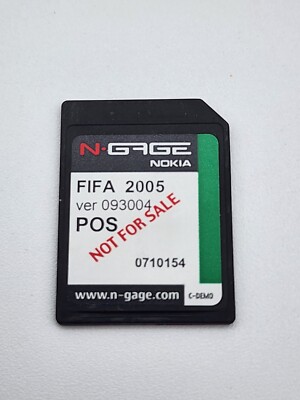 FIFA Soccer 2005 (N-Gage, 2005) NFR Not For Resale! Green Strip -Store ...