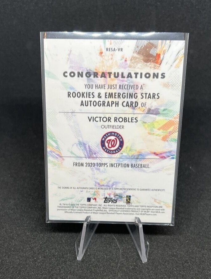 2020 Topps Inception Victor Robles #RESA-VR /245 - AUTO | eBay