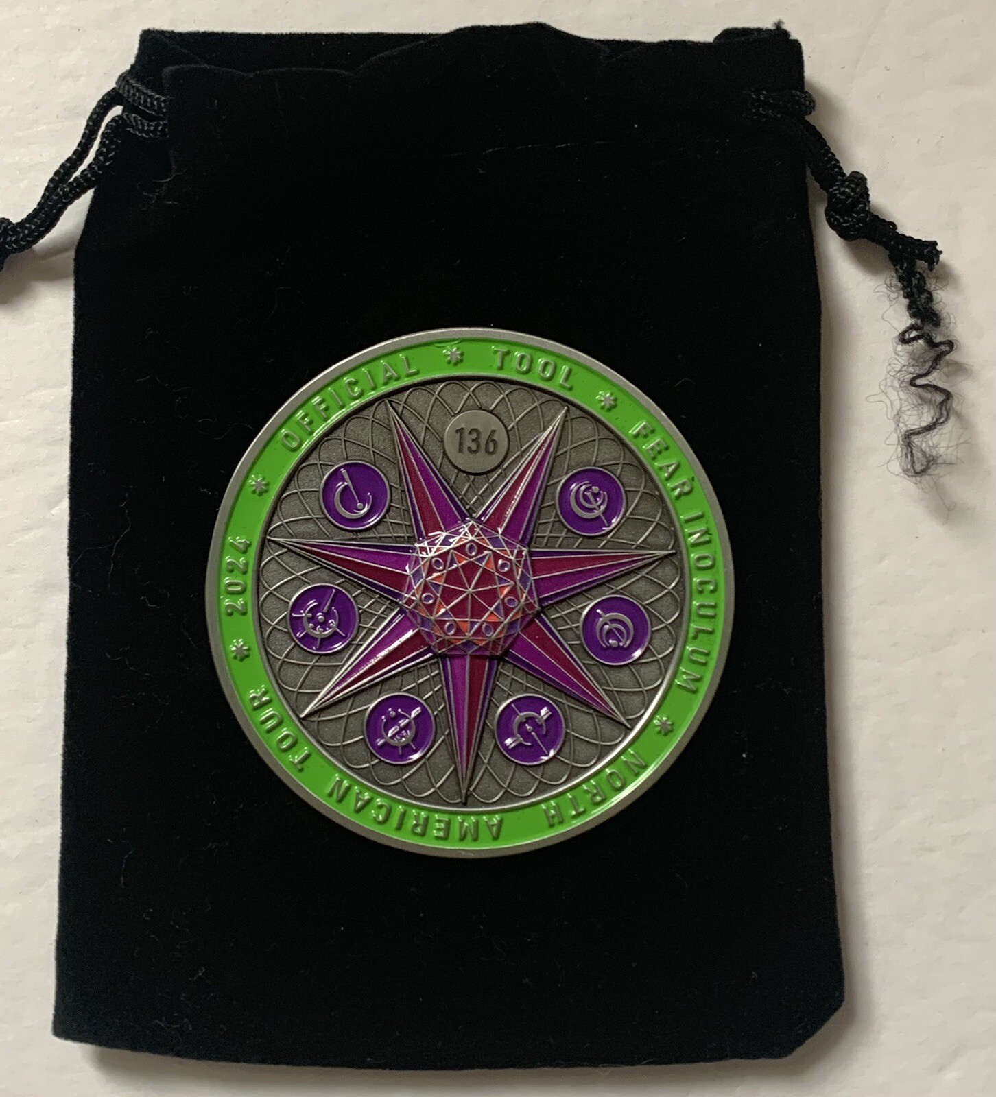 Tool Dallas Coin 2024 concert tour fear inoculum 2/2 American Airlines ...