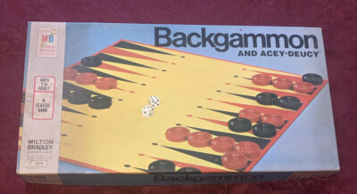 1973 Backgammon and Acey-Deucy Board Game by Milton Bradley - NEW ...