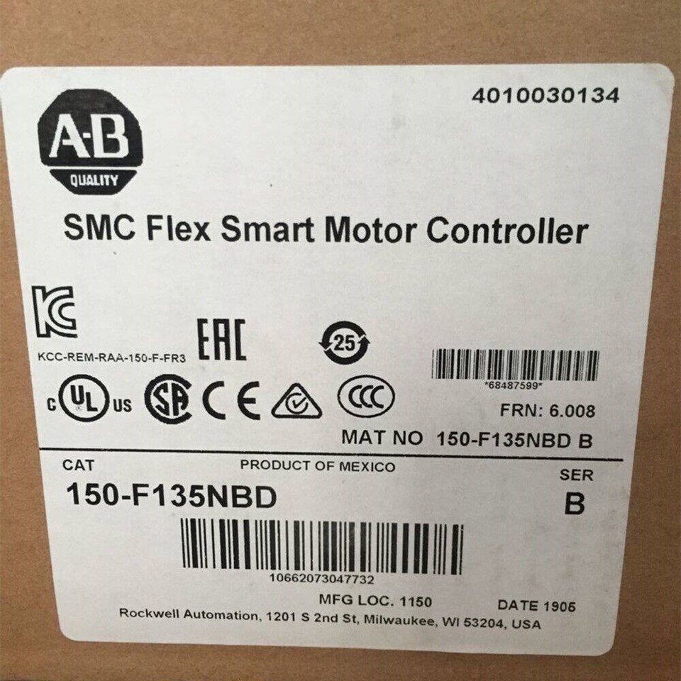 Allen-Bradley 150-F135NBD SMC Flex Smart Motor Controller AB NEW IN BOX ...