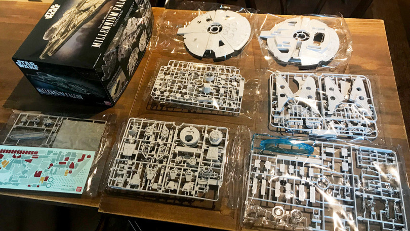 Rare kit BANDAI 1/72 PG Star Wars Millennium Falcon Standard Ver. from ...