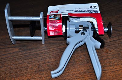 DUAL BRAKE DISC PAD PISTON CALIPER SPREADER INSTALLER COMPRESSOR LISLE ...