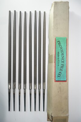 8 x Vintage Providence File Co Round Hand File 8" - Made In USA Files ...