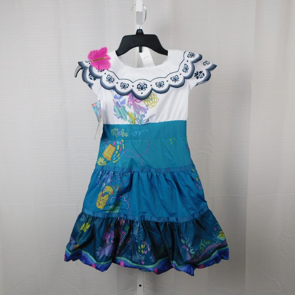 Disney Encanto Toddler Mirabel Light-Up Halloween Costume Dress - 3T-4T ...