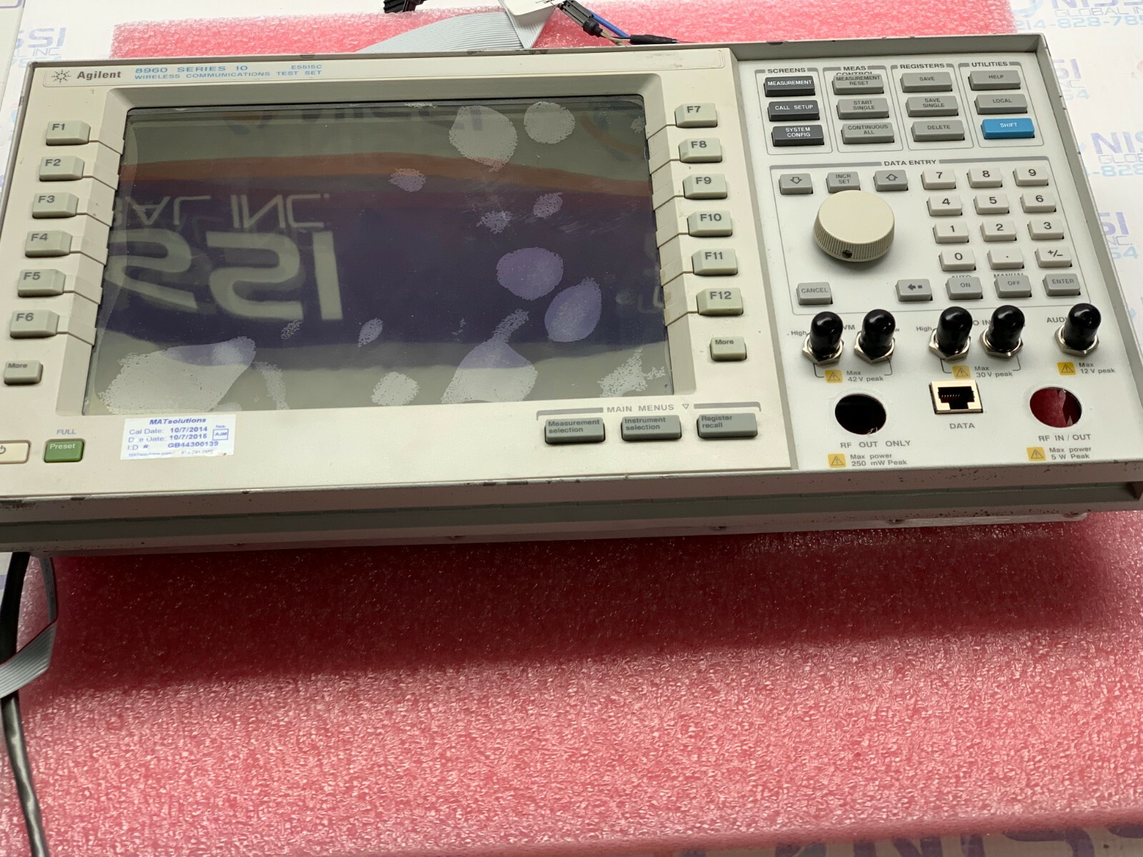 Agilent E5515C Front Panel ASSY 8960 Series 10 Wireless Communications ...