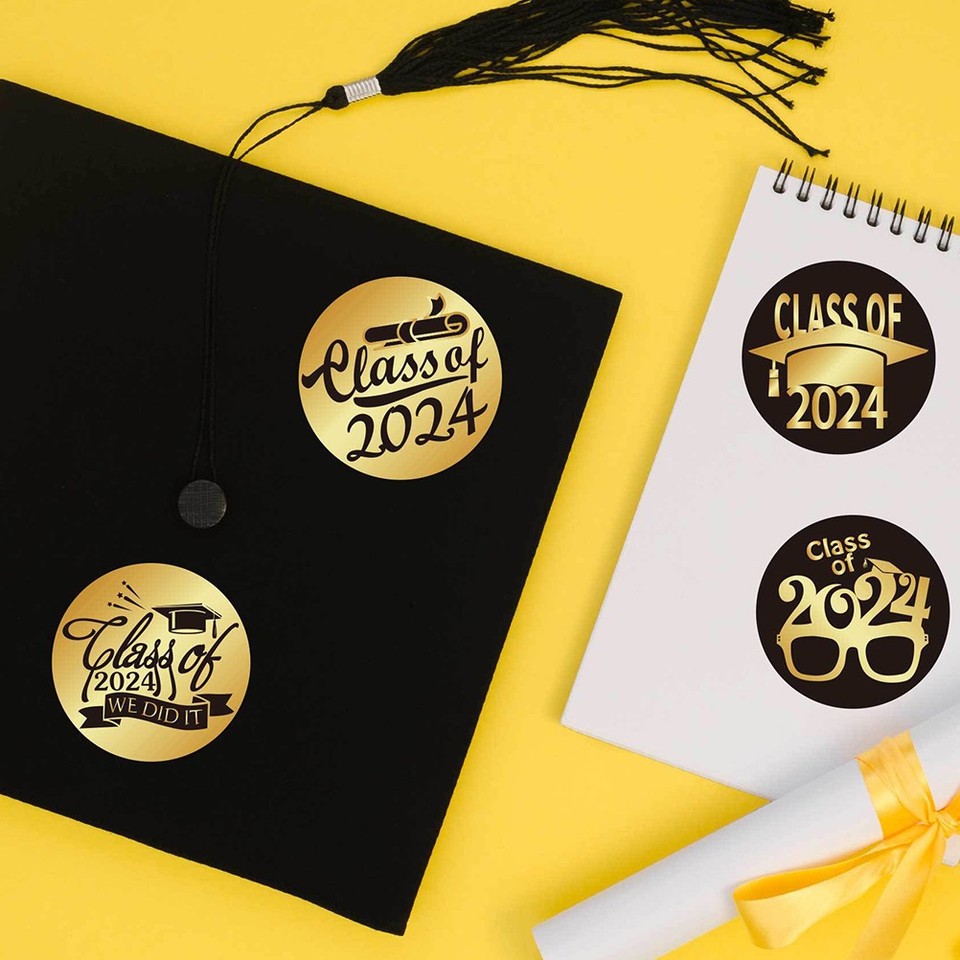 20 Sheets Self-adhesive Graduation Stickers Accessories Envelope ...