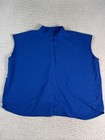 FIGS Scrub Top Mens 2XL Blue Technical Collection Sleeveless Medical ...