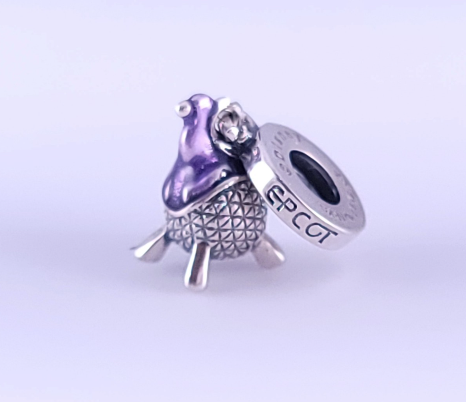 New Disney Parks Pandora Epcot Figment Spaceship Earth Silver Charm | eBay