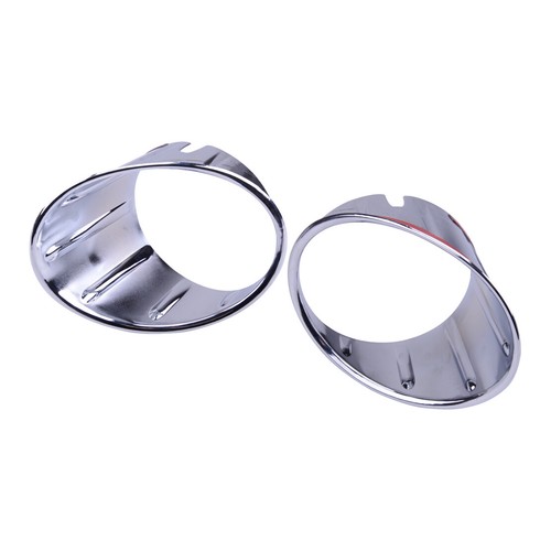 2x ABS Front Fog Light Surround Cover Fit For Mini Cooper 3rd Gen F55 ...