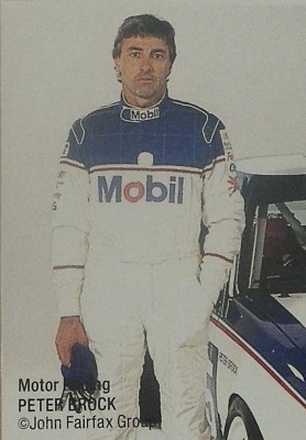 1990S FAIRFAX GROUP PETER BROCK MINI MOBIL V8S MOTORSPORT CARD | eBay ...