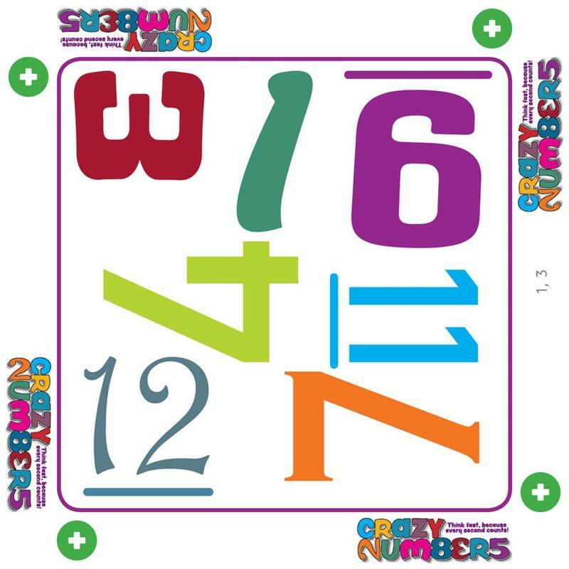 Crazy Number 5 Playing Card Game Visual Perception Observation Maths ...