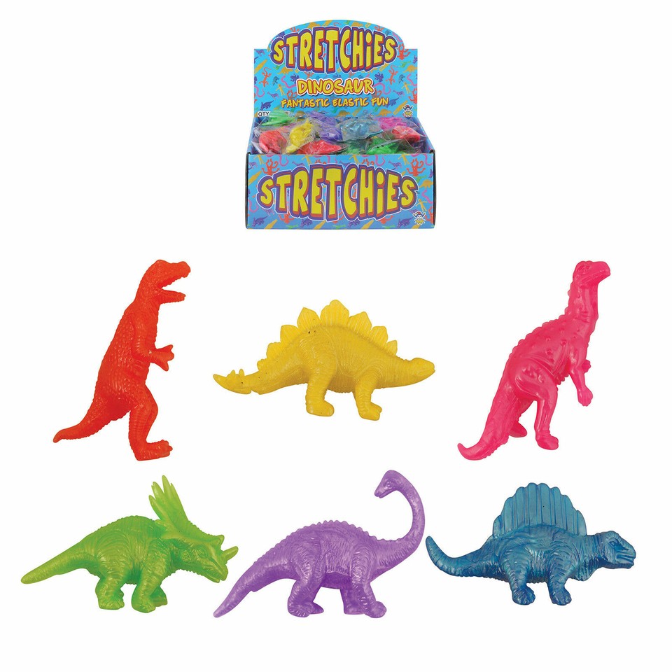 Stretchy Dinosaurs Party Bag Toys Loot Stocking Fillers Stretch Dino T ...