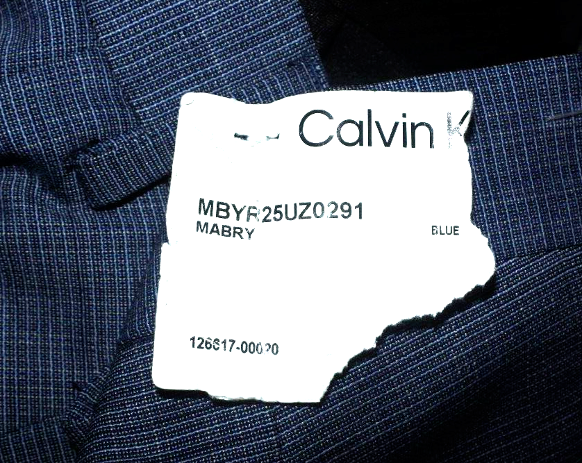 NWOT Men's CALVIN KLEIN Mabry 40R 40 Reg 31 Waist Wool Blend Suit in ...